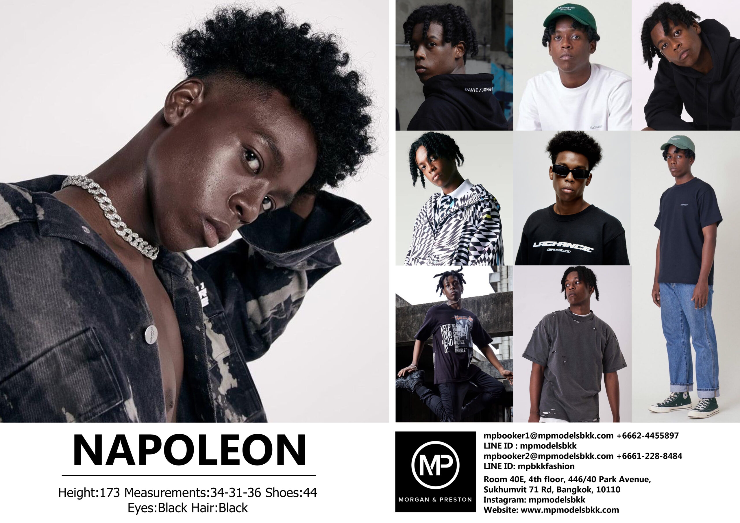NAPOLEON | Model | Morgan & Preston Model Agency Bangkok