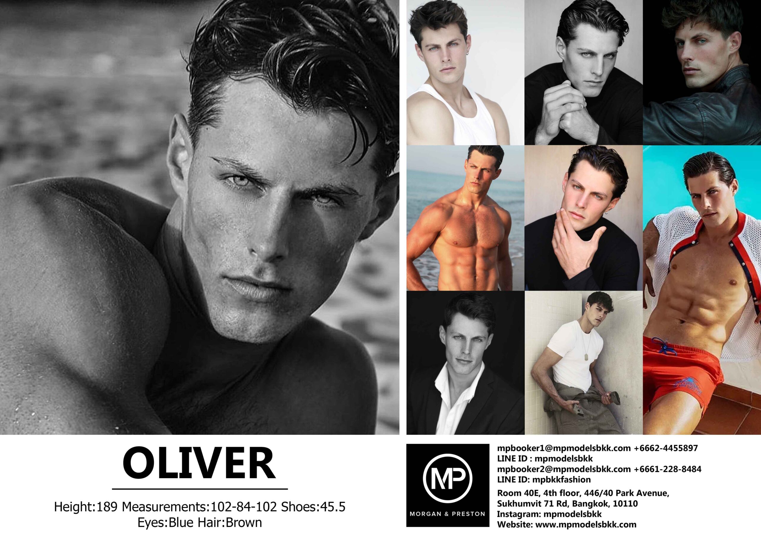 OLIVER | Model | Morgan & Preston Model Agency Bangkok